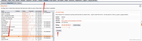 Burpsuite中常用插件burpjslinkfinder Csdn博客