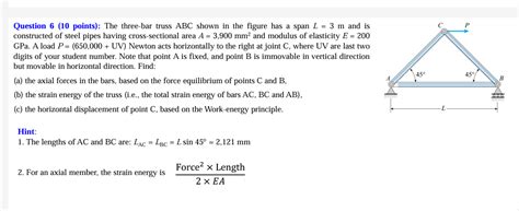Uv 45 Question 6 10 Points The Three Bar StudyX
