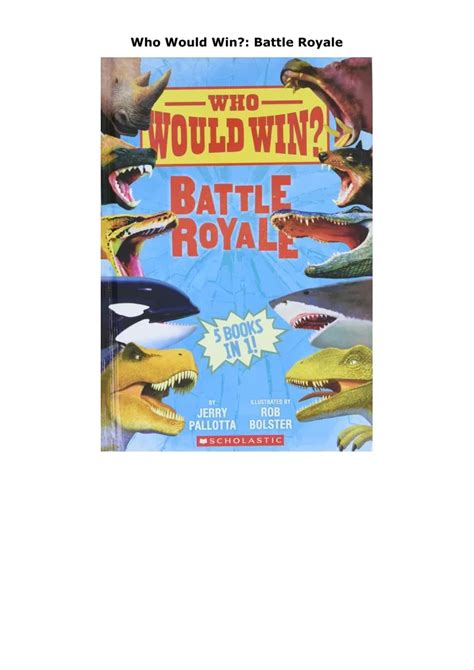 Ppt Pdf Read Online Who Would Win Battle Royale Five Of The