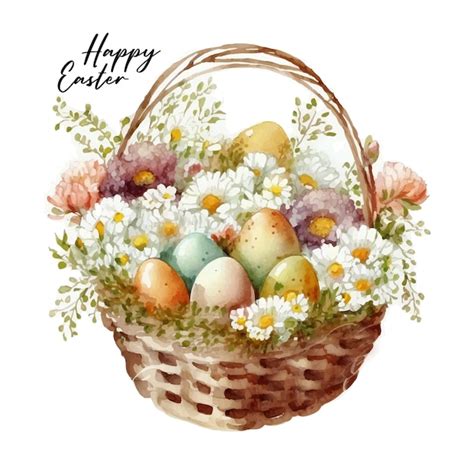 Premium Vector Happy Easter Vector Cute Classic Illustrations Of