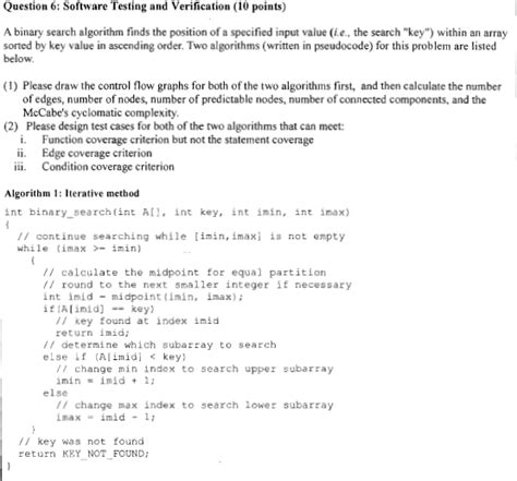 A Binary Search Algorithm Finds The Position Of A Chegg