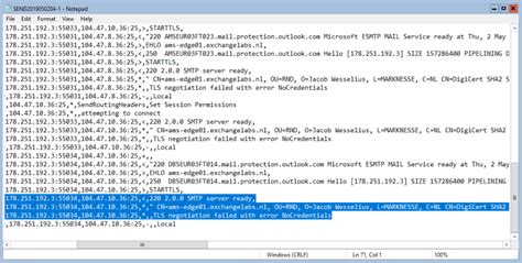 Tls Negotiation Failed With Error Nocredentials Jaap Wesselius