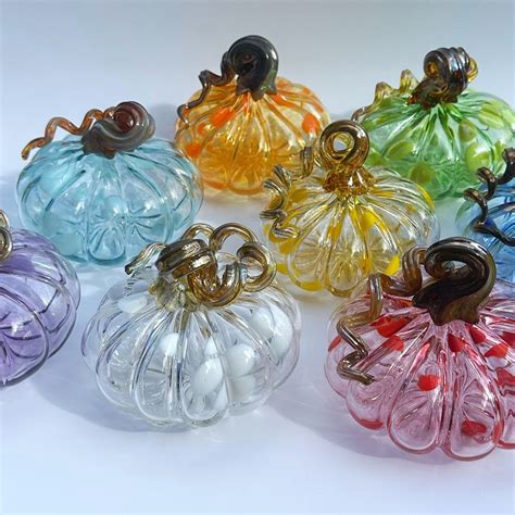 Glass Pumpkin Etsy