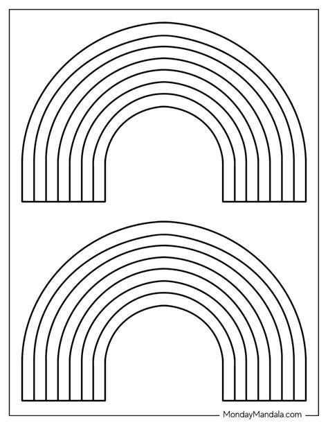 43 Rainbow Templates Free Pdf Printables