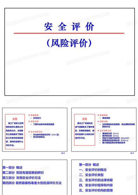 安全评价风险评价PPT模板下载 编号qbevvboa 熊猫办公