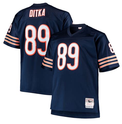 Mitchell And Ness Mike Ditka Chicago Bears 1966 Retired Player Replica
