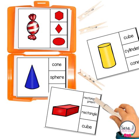 2d And 3d Shapes Math Centers Sara J Creations