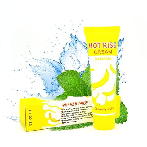Hot Kiss Grease Lubrication Banana Cream Edible Personal Body Grease