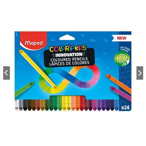 Lápis de Cor Infinito Infantil Resistente Infinity 24 Cores