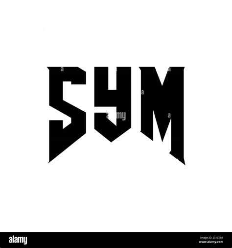 Sym Letter Logo Design For Technology Company Sym Logo Design Black
