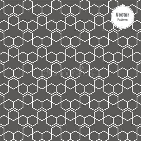 geometric vector pattern repeating hexagon abstract honey combs