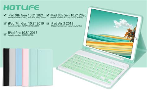 HOTLIFE Bluetooth Keyboard IPad Mini Case Cover AZERTY French Keyboard Slim Wireless Bluetooth