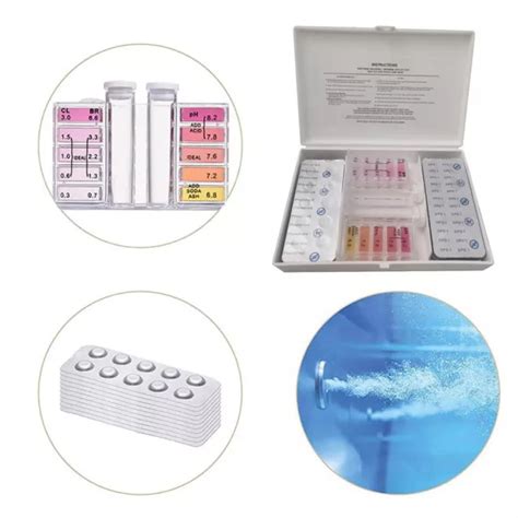Kit Fiable De Test Deau De Piscine Mesure Le Ph Chlore Et Brome En