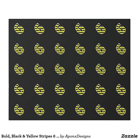 Bold Black And Yellow Stripes 6 Event Birthday Wrapping Paper Zazzle