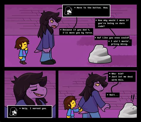 Susie Deltarune Meets Frisk Undertale Deltatraveler Comic R Deltarune