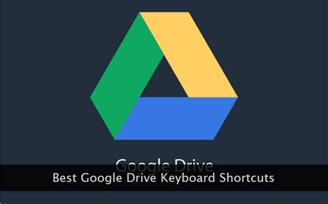 Google Drive Keyboard Shortcuts For Maximum Productivity