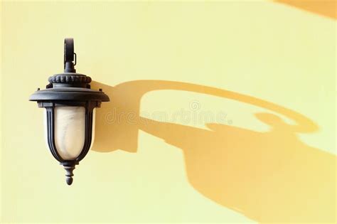 Stylishly Beautiful Lamp Lamp With Shadow On Background Stock Image