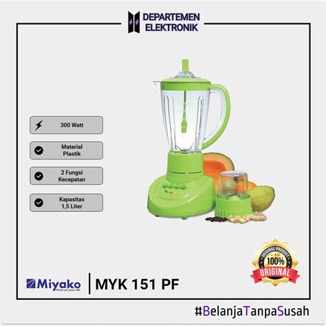 Jual MIYAKO BL 151 PF AP BLENDER PLASTIK BL151PFAP Shopee Indonesia