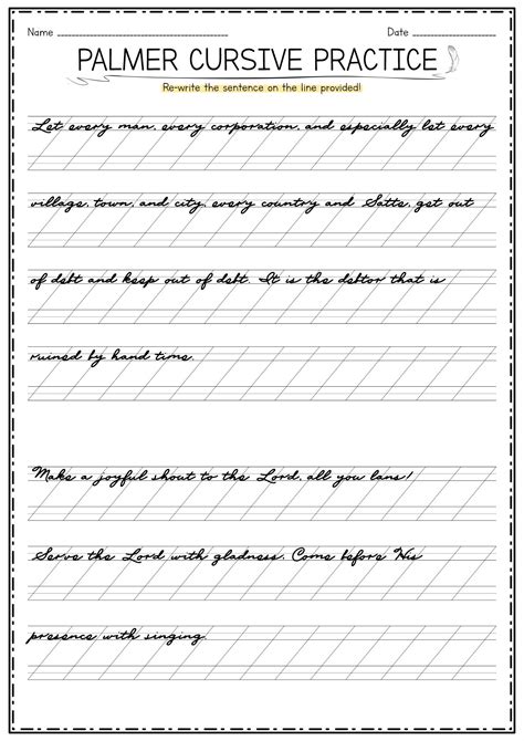 17 Palmer Cursive Worksheets Handwriting Worksheets Cursive Worksheets Palmer Method