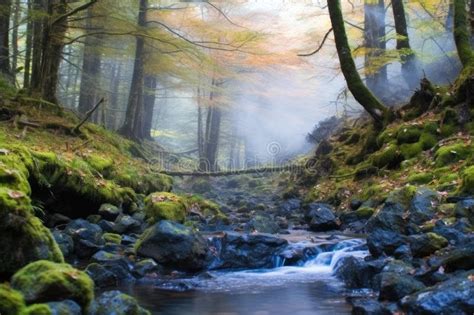 A Steaming Hot Spring In A Dense Forest Stock Image Image Of Activity