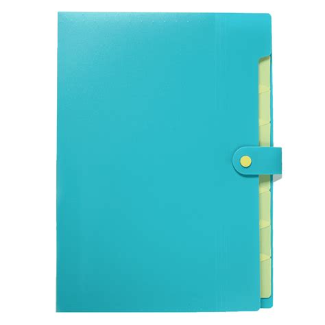 Letter A4 Paper Plastic Expandable Files Folder Snap Closure Accordion