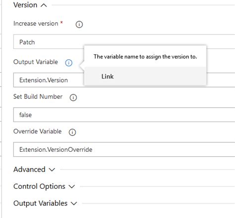 How To Pass Version Number From Extension Version Task To Publish Task
