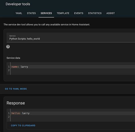 Return Json From Python HA Service Called Using REST Home Assistant