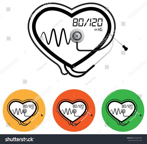 Heart Ecg Illustration Stock Vector Royalty Free 240597484 Shutterstock