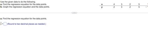 Solved Use The Given Data To Do The Following A Find The Chegg