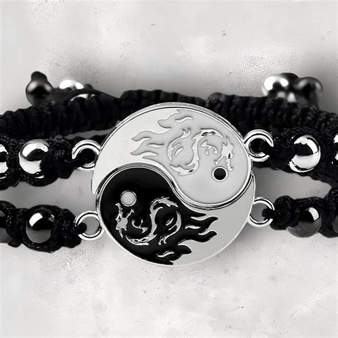 Yin Yang Bracelet Couples Etsy