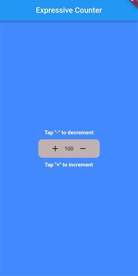 Expressive Counter With Flutter