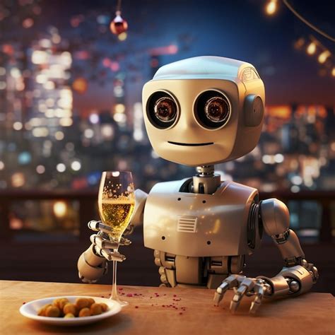 Premium Ai Image A Robot Ai Toast To Rosh Hashanah