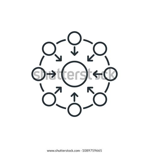 decentralized algorithm symbol modern simple vector stock vector