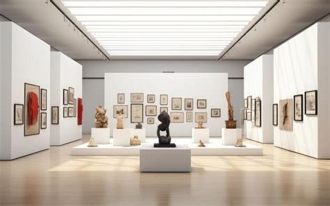 Premium Photo Contemporary Museum Exhibit Display