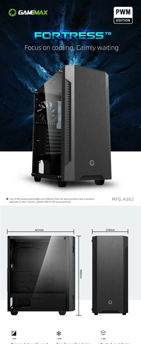 GameMax Fortress TG E-ATX Gaming Case Price in Pakistan