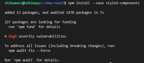Getting This Error When I Install Styled Components Rreact