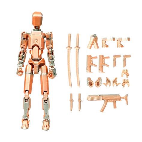 T13 Action Figure Gold T13 Action Figure Robot Titan 13 Action Figure