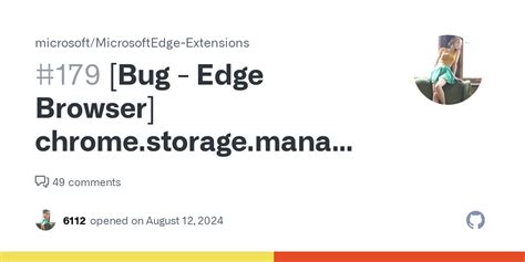 [bug edge browser] chrome storage managed api broken in edge 128