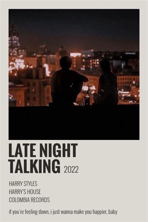 Late Night Talking Harry Styles Music Poster Ideas Vintage Music