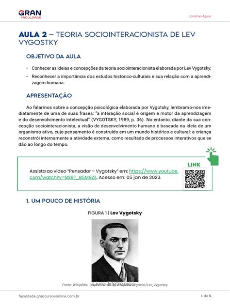 Apostila Teoria Sociointeracionista De Lev Vygostky Pdf