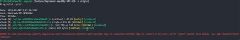 Fails In Angular Production Build · Issue 1568 · Aws Amplifyamplify Js · Github