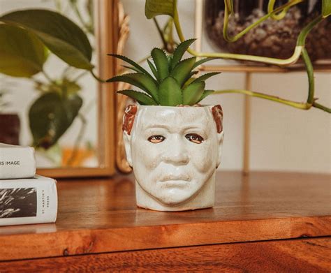 Toynk Halloween Michael Myers Mini Maceta De Cerámica De 3 Pulgadas