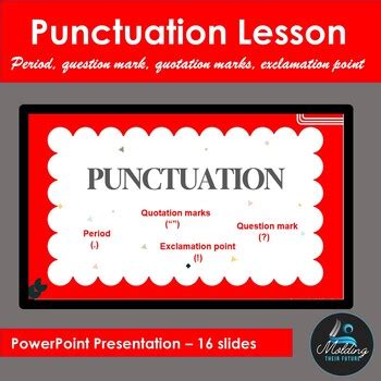 Punctuation Marks PowerPoint Presentation Middle School TPT