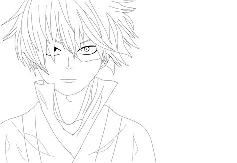 Shoto Todoroki Drawing Outline