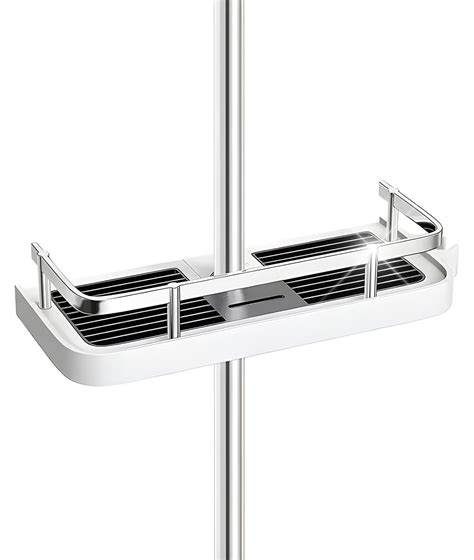 ᐉ Полиця для ванної кімнати Brs регульована White Chrome 90159 • Краща ціна в Києві Україні