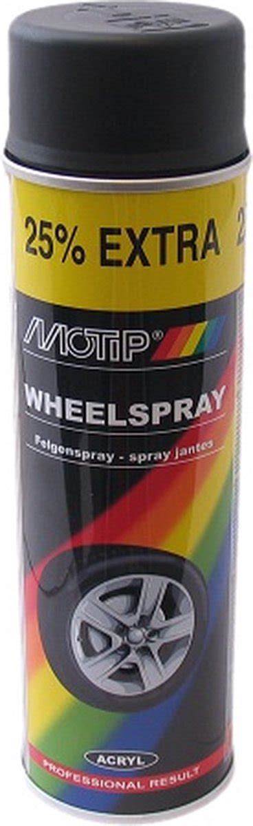 MoTip Velgenlak ZWART MAT Spuitbus 500ml Bol