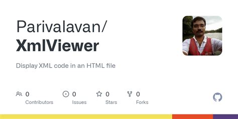GitHub Parivalavan XmlViewer Display XML Code In An HTML File