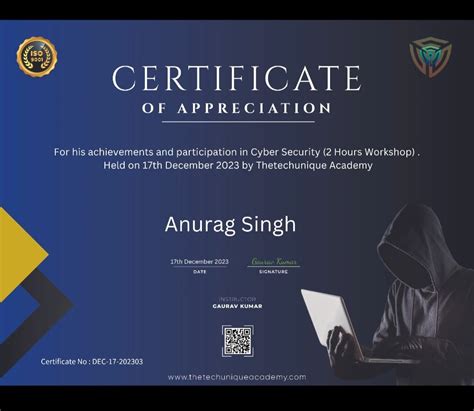 Attended Cybersecurity Seminar Workshop Anurag Singh Posted On The Topic Linkedin
