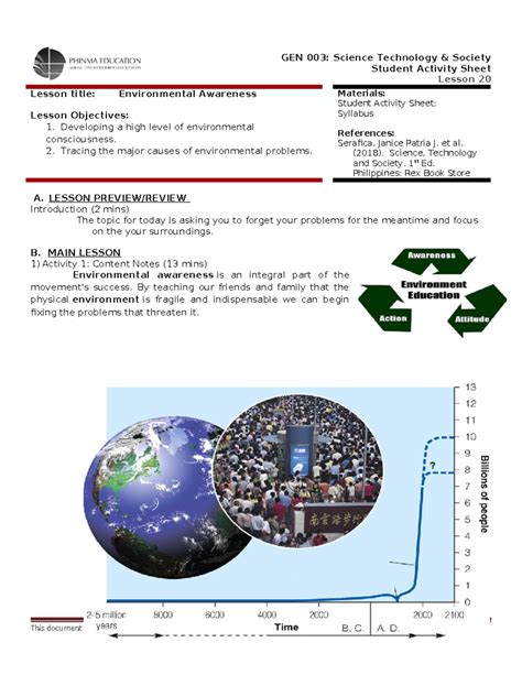 Gen Day Lesson Sts Sas Gen Science Technology Society Student Activity Sheet