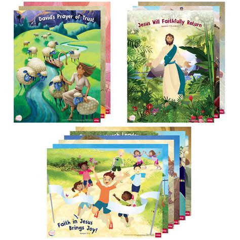 Simply Loved Bible Story Poster Pack 12 Posters Quarter 12